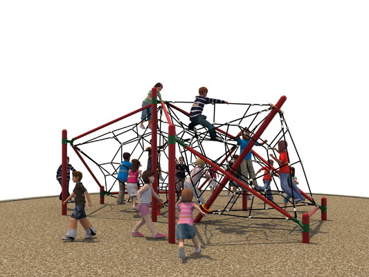 Outdoor Kids Climbing Nets With Nylon Rope 690 * 530 * 270 CM supplier
