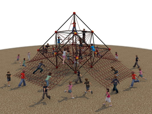 Large Kids Climbing Nets With Rounded Edge Anti Skid Security supplier