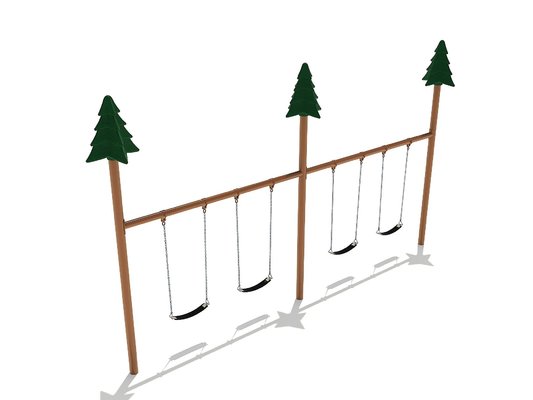 Easily Assembled Children Swing Sets Eco Friendly Non toxic supplier