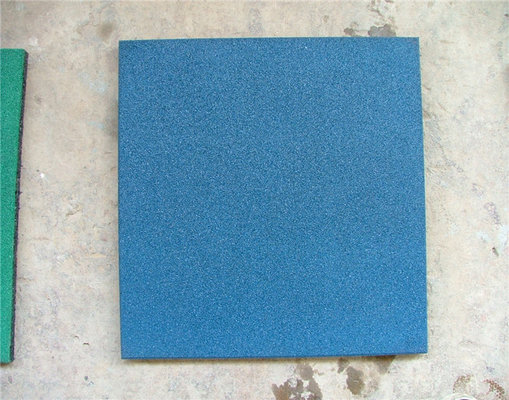 Blue Playground Rubber Mats Plastic For Preschool Non - Toxic supplier