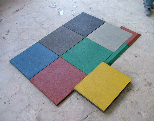 Multi Color Playground Rubber Mats Plastic Environmentally Friendly supplier