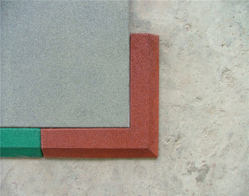 Eco Friendly Children Rubber Mat Flooring Outdoor Red Safety supplier
