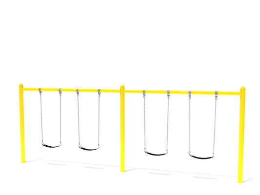 Yellow Children Swing Sets Bright Color Environmental Protection supplier