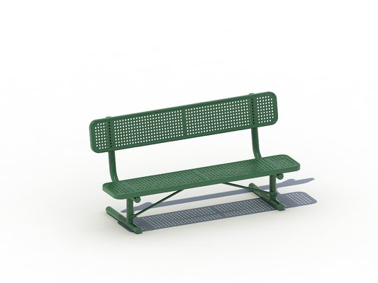 Galvanized Steel Decorative Benches Outdoor 180 * 60 * 90 CM Security supplier