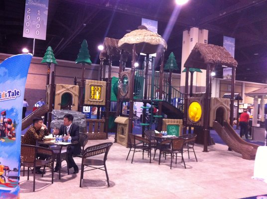 Outdoor Playground Type and Plastic Playground Material outdoor play area supplier