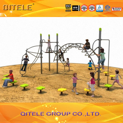 Abrasion Resistance Kids Outdoor Gym Equipment Climbing Bridge Standard Steel For Parks supplier