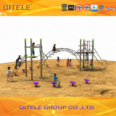 HDPE Caps Outdoor Kids Playground Equipment Climbing Bridge For Age 5 - 12 supplier