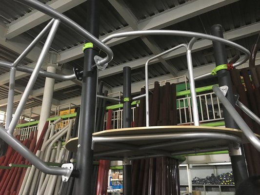Outdoor Play Equipment For Kids / Playground Climbing Equipment With Link Climber , Challenging Game supplier