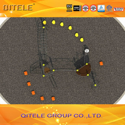 Outdoor Play Equipment For Kids / Playground Climbing Equipment With Link Climber , Challenging Game supplier