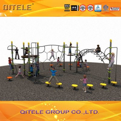 Outdoor Play Equipment For Kids / Playground Climbing Equipment With Link Climber , Challenging Game supplier