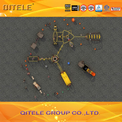 Professional Kids Outdoor Gym Equipment , Climbing Playground Equipment For School supplier