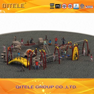Large Kids Cool Outdoor Play Equipment Climber Arch LLDPE Plastic Bridge supplier