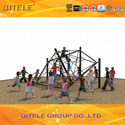 Childrens Out Door Play Equipment Ropes With Black Galvanized Post , Star Shape supplier