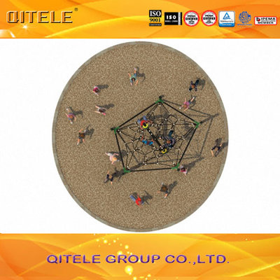 Childrens Out Door Play Equipment Ropes With Black Galvanized Post , Star Shape supplier