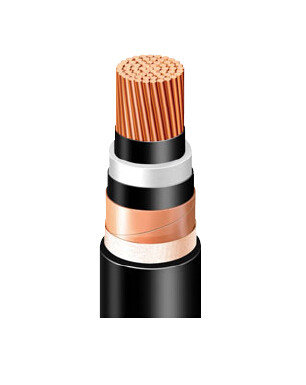 8.7/15KV High  Voltage Xlpe Insulated Copper Wire Cable PVC Outer Sheath