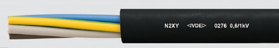 Grey , Orange Low Voltage Power Cable PVC Insulating Cable Custom Made
