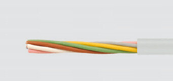 Grey , Orange Low Voltage Power Cable PVC Insulating Cable Custom Made
