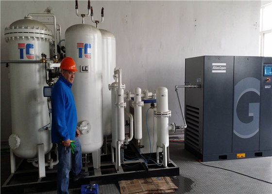 PSA Oxygen Cylinder Manufacturing Plant , High Purity Nitrogen Generator 35Nm3/Hr