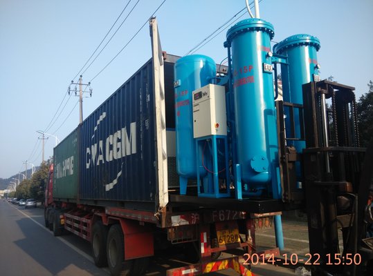 Medical PSA Oxygen Plant System 15Nm3/hr , Air Gas Separation Plant Two Vessels