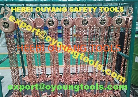 Non-Sparking Lifting Chain Hoist or Block Range 500-20000kg Atex Tools copper Beryllium