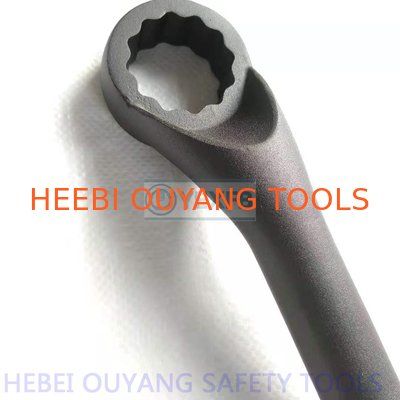 40 CR-V Steel Slogging/Striking/Hammer Wrench/Spanner,Offset,Ring/Box End,2-1/2"