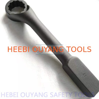 40 CR-V Steel Slogging/Striking/Hammer Wrench/Spanner,Offset,Ring/Box End,2-1/2"