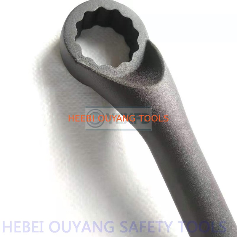 40 CR-V Steel Slogging/Striking/Hammer Wrench/Spanner,Offset,Ring/Box End,2-1/2"