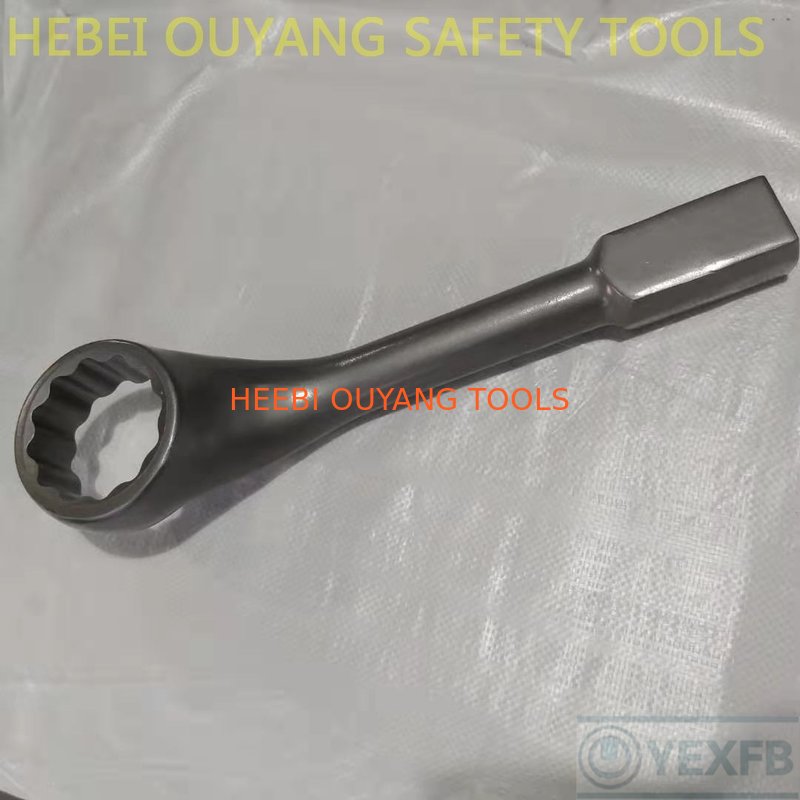 40 CR-V Steel Slogging/Striking/Hammer Wrench,Offset,Ring/Box End,65mm