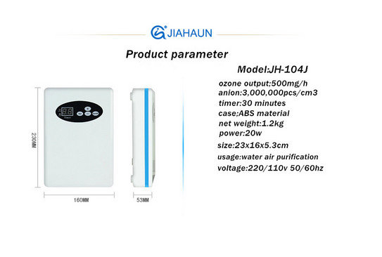 portable installation home use air and water purifier ozone generator