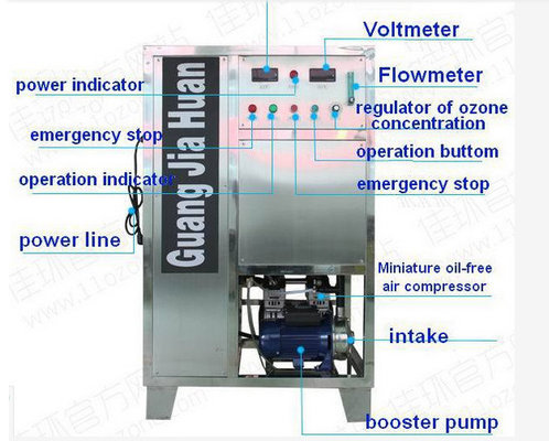 10g quartz glass tube water sanitizer ozone generator for swimming pool