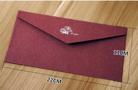 Creative high-grade stamping texture paper business invitation envelope