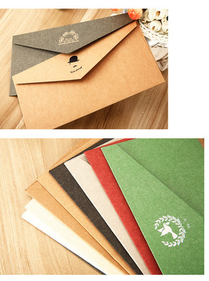 Creative high-grade stamping texture paper business invitation envelope