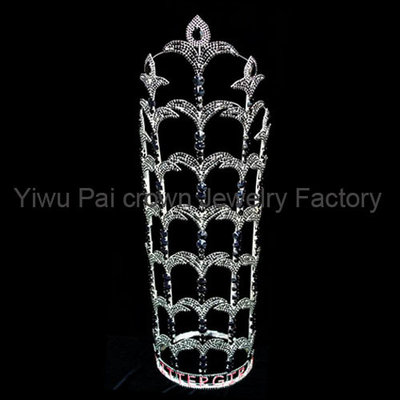 30 inch tall pageant crowns and tiaras large rhinestone crowns and tiaras custom your logo pageant crowns supplier
