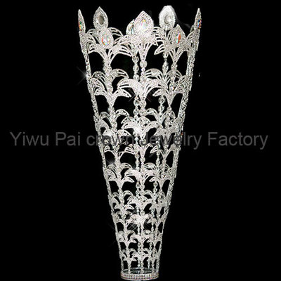 30 inch tall round fully pageant crowns royal rhinestone crowns custom your large pageant crowns from pai crown jewelry