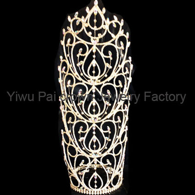 Custom your own design crowns 30 inch 20 inch 50 inch pageant crown supplier and manufactuer wholesale pageant crowns