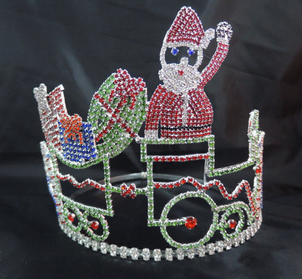 Christmas man crowns rhinestone pageant crowns and tiaras for holiday custom pageant crowns and tiaras wholesale