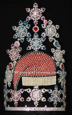 Custom snowman rhinestone crowns custom christmas pageant crowns pageant crowns wholesale crysrtal tiaras crowns