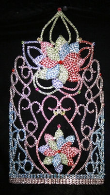 Spring colour flowers for Easter pageant crowns summer pageants custom your own design in yiwu pai crown jewelry factory