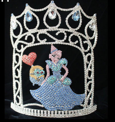 Minions cartoon theme pageant crowns and tiaras rhinestone crystal crowns tiaras manufactuer cheap pageant crowns sale