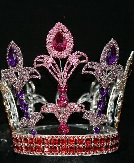 Classic round pageant crowns and tiaras fully round crowns pageant supplier china yiwu jewelry pai crown jewelry factory