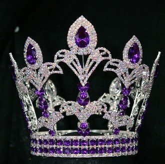 Classic round pageant crowns and tiaras fully round crowns pageant supplier china yiwu jewelry pai crown jewelry factory
