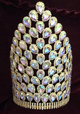 Big AB crystal rhinestone pageant crowns and tiaras supplier manufactuer cheap pageant crowns wholesale pageant crowns