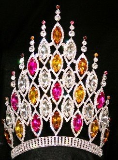 colourful pageant crowns and tiaras tall rhinestone crowns and tiara wholeslae pageant crowns and tiaras supplier cheap
