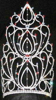 Large rhinestone crowns and tiaras lady pageant crowns tiaras wholesale custom crowns supplier wholesale pageant crowns