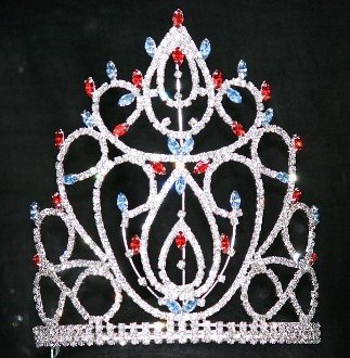Large rhinestone crowns and tiaras lady pageant crowns tiaras wholesale custom crowns supplier wholesale pageant crowns