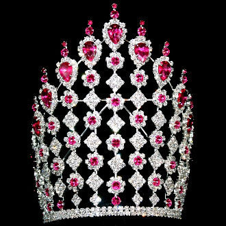 10 inch tall adjustable band silver plating gold plating classic pageant rhinestone crowns and tiaras supplier china
