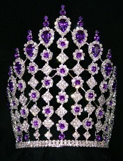 10 inch tall adjustable band silver plating gold plating classic pageant rhinestone crowns and tiaras supplier china