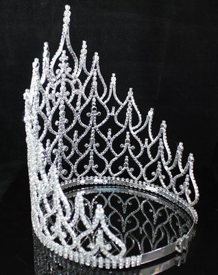 Clear rhinestone pageant crowns and tiaras wholesale crystall tiaras jewelry girls pageant crowns gift party jewelry