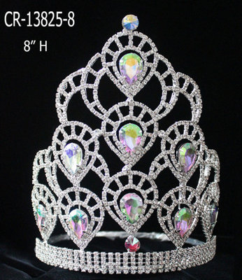 10 inch tall pageant rhinestone crowns and tiaras clear rhinestone pageant crowns and tiaras tall pageant crowns