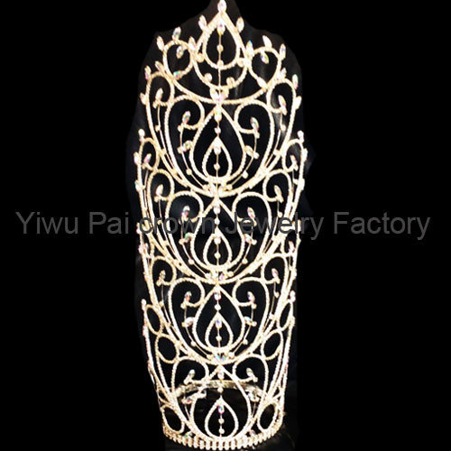 Custom your own design crowns 30 inch 20 inch 50 inch pageant crown supplier and manufactuer wholesale pageant crowns